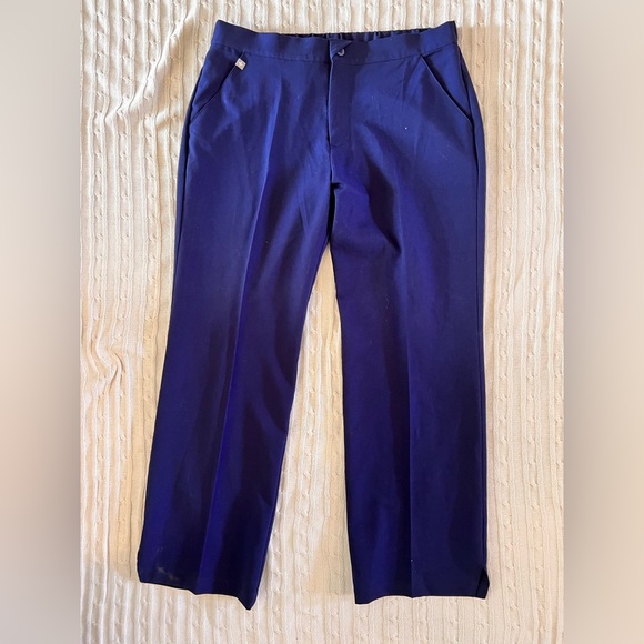 Figs | Pants & Jumpsuits | Figs Navy Blue Large Zipper Closure Office ...